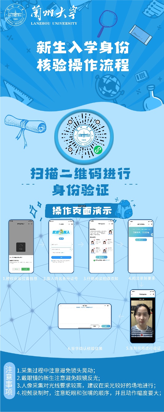 关于做好2024级研究生新生入学报到“人像核验”工作的通知 - 兰州大学研究生招生